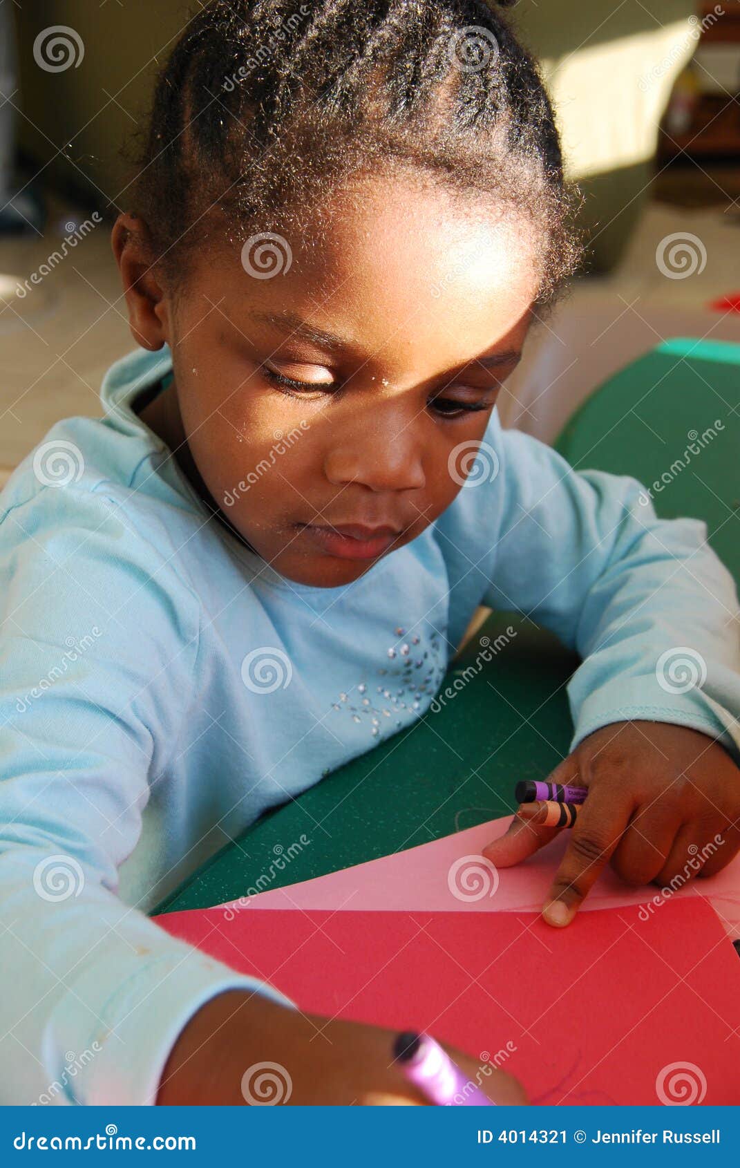Preschool Child stock image. Image of daycare, homework - 4014321