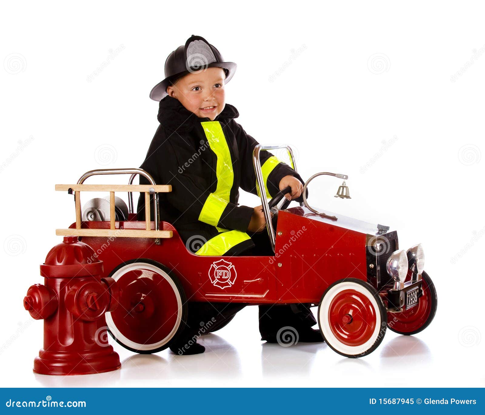 Preschool Fireman stock image. Image of isolated, person - 15687945