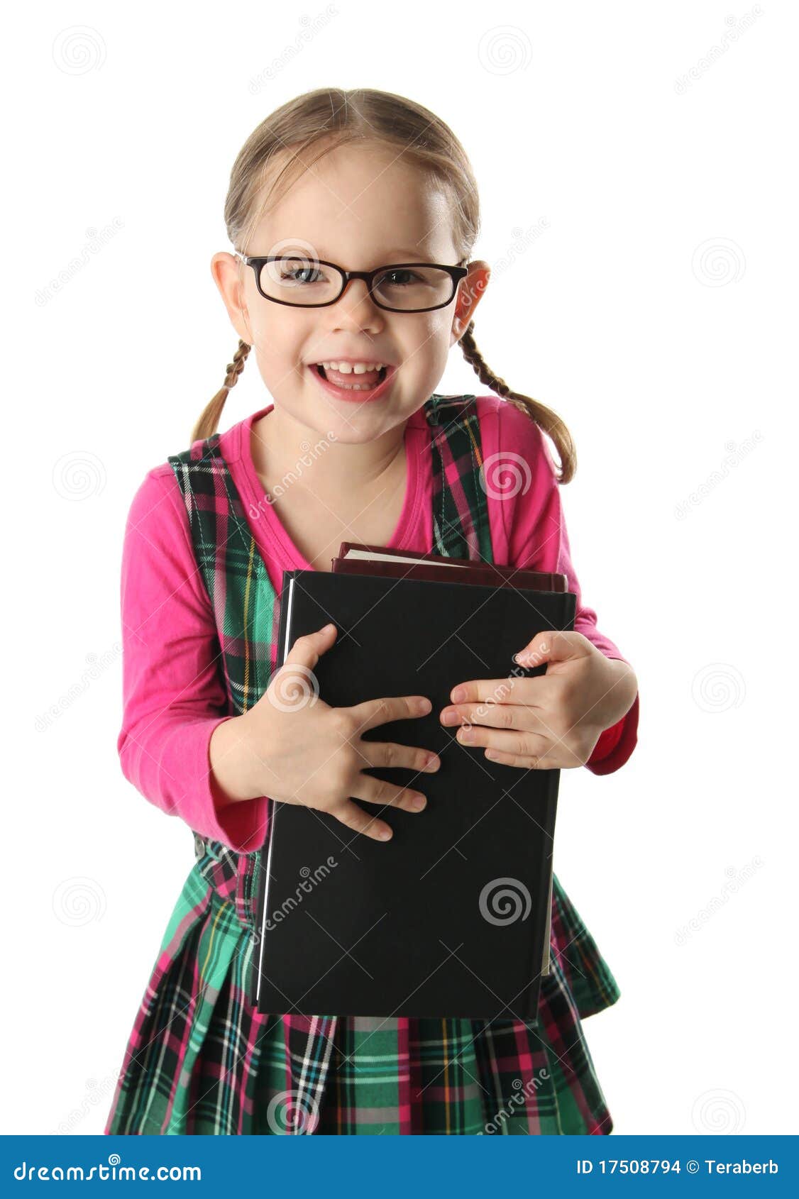 Preschool girl stock photo. Image of pigtails, learning - 17508794