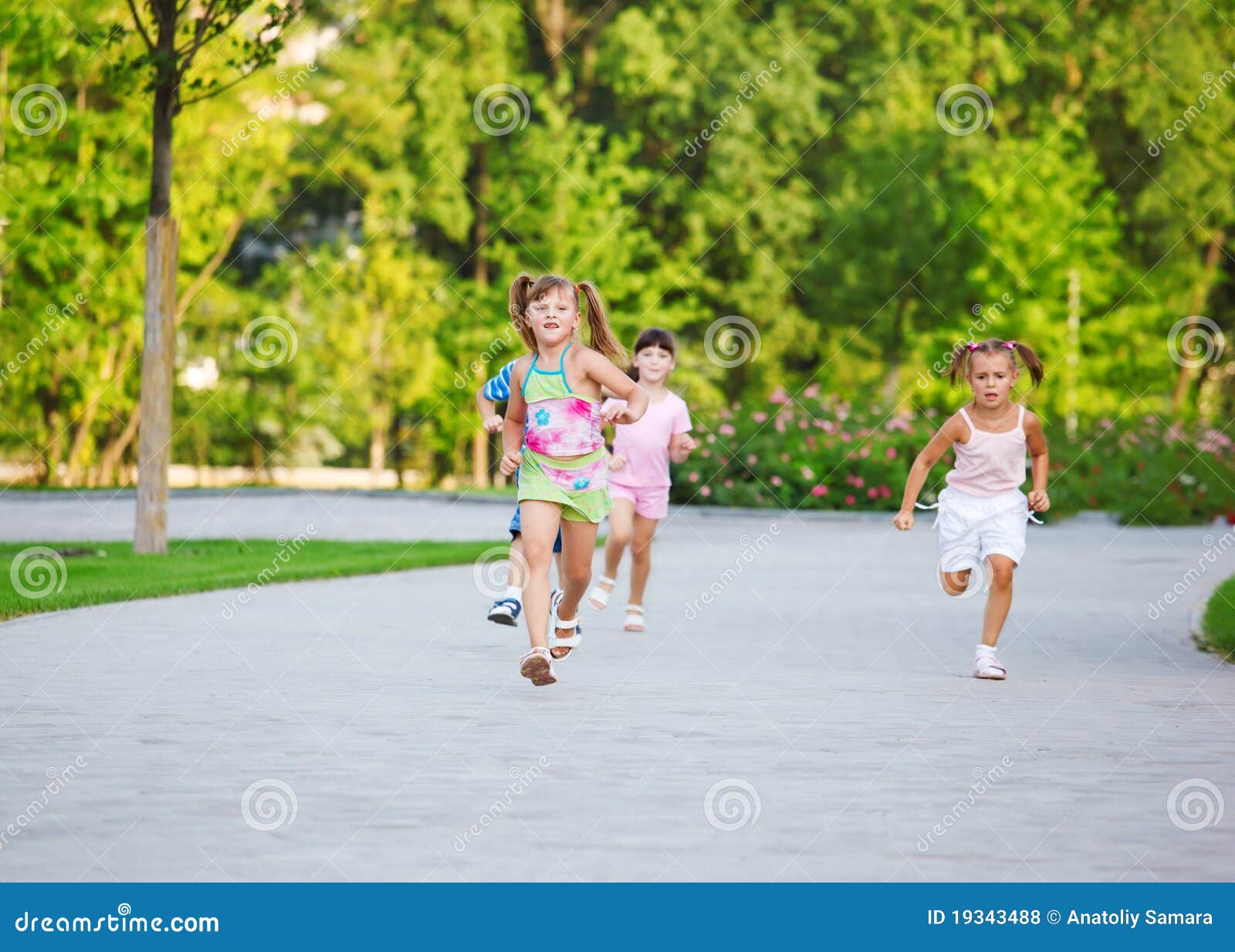 Preschool kids race stock photo. Image of competitive - 19343488