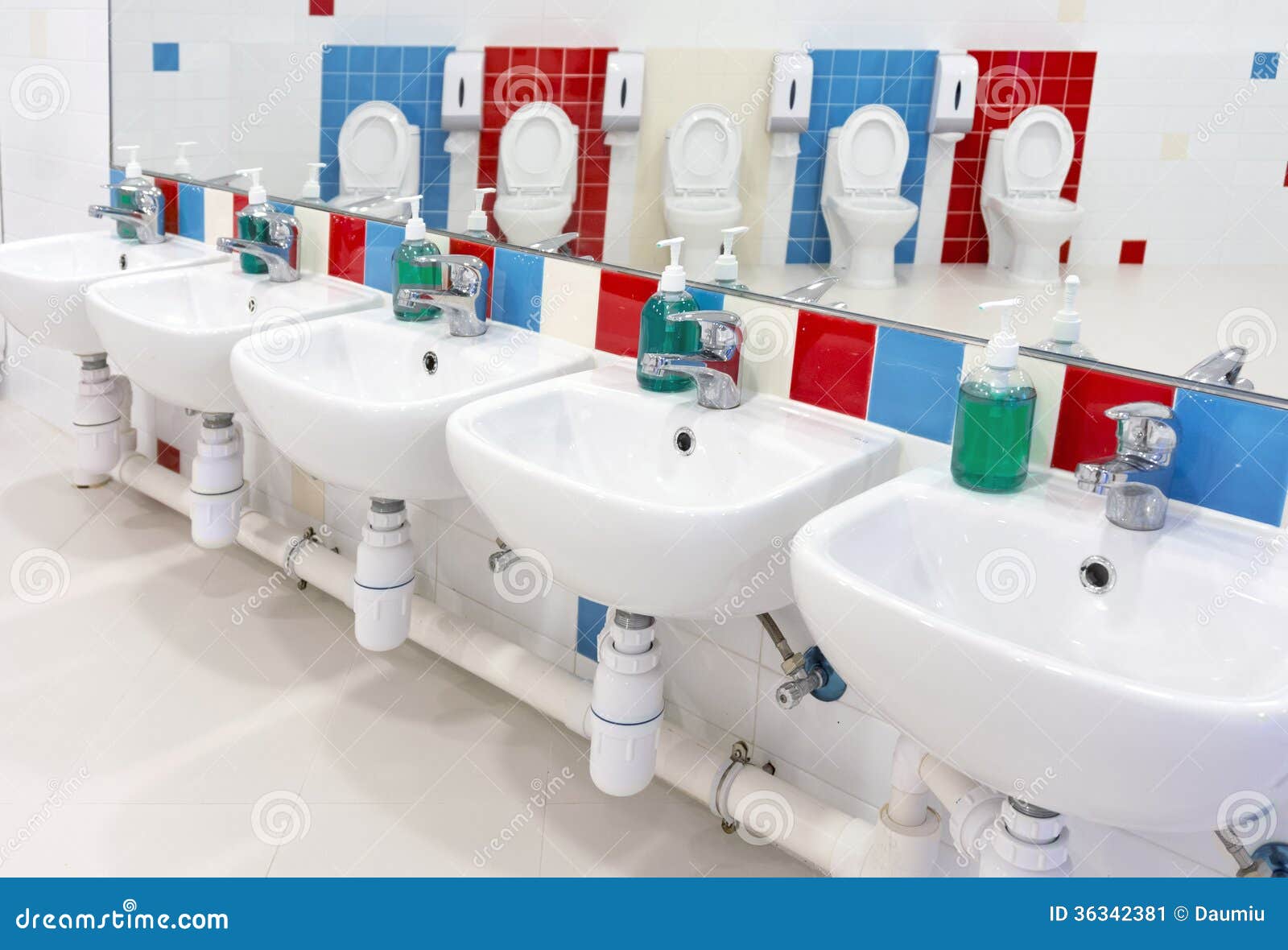 Preschool Washroom stock image. Image of boys, washroom - 36342381