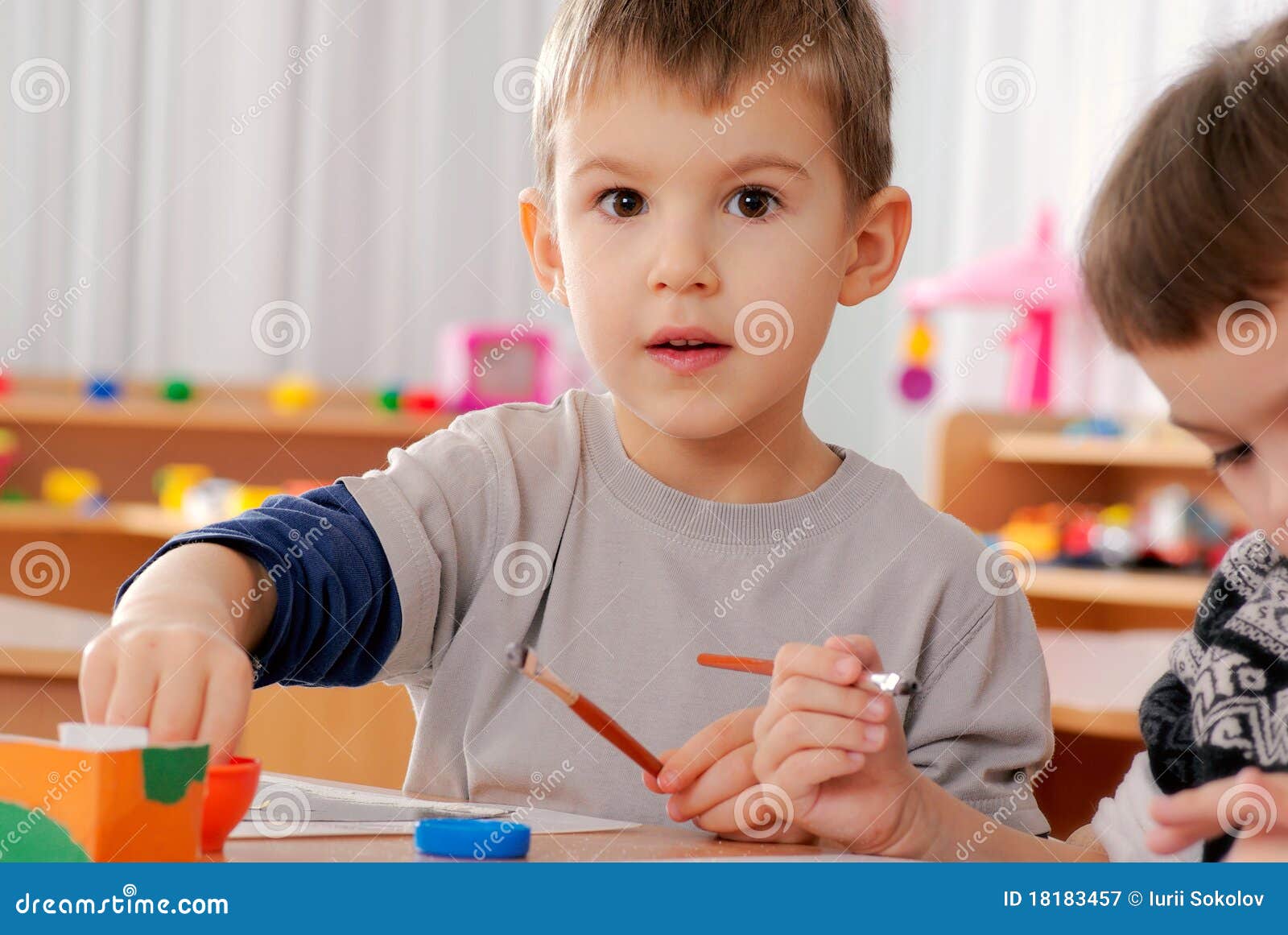 Preschooler boy stock image. Image of happiness, child - 18183457