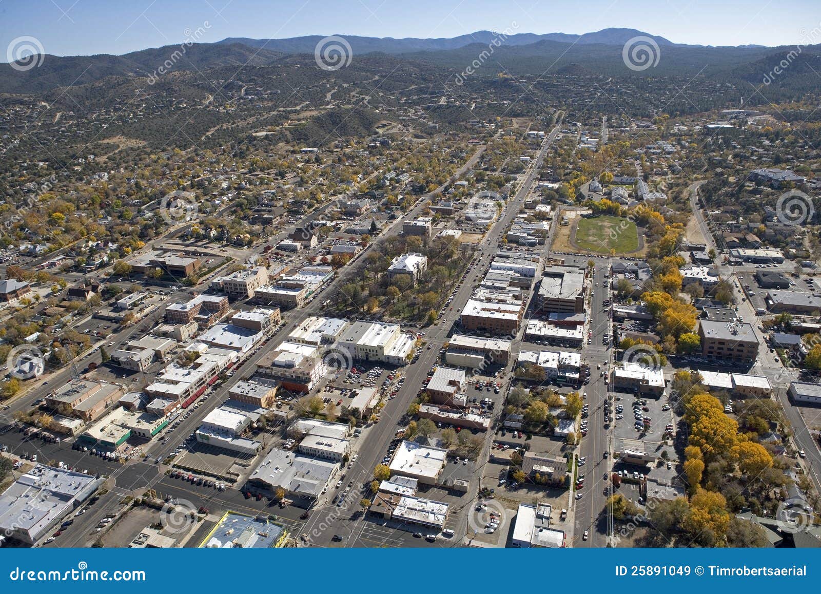 Prescott stock image. Image of mountains, buildings, downtown - 25891049