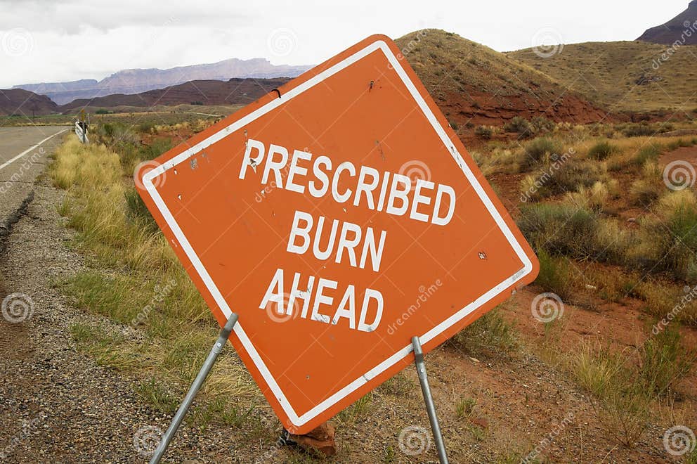 Prescribed burn sign stock image. Image of flames, fireman - 337389