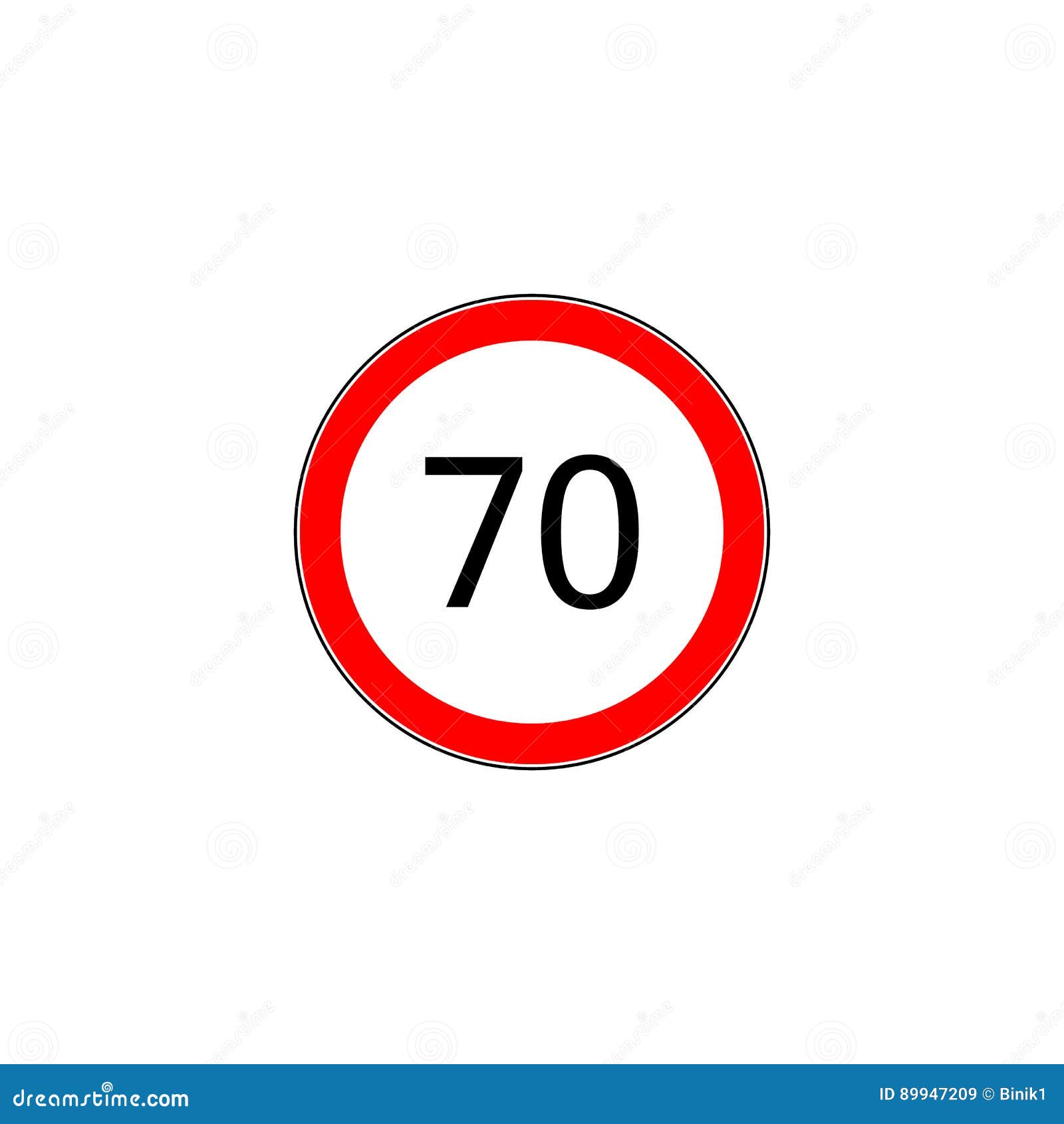 Limitation Of The Minimum Distance Icon. Element Of Traffic Signs Icon ...