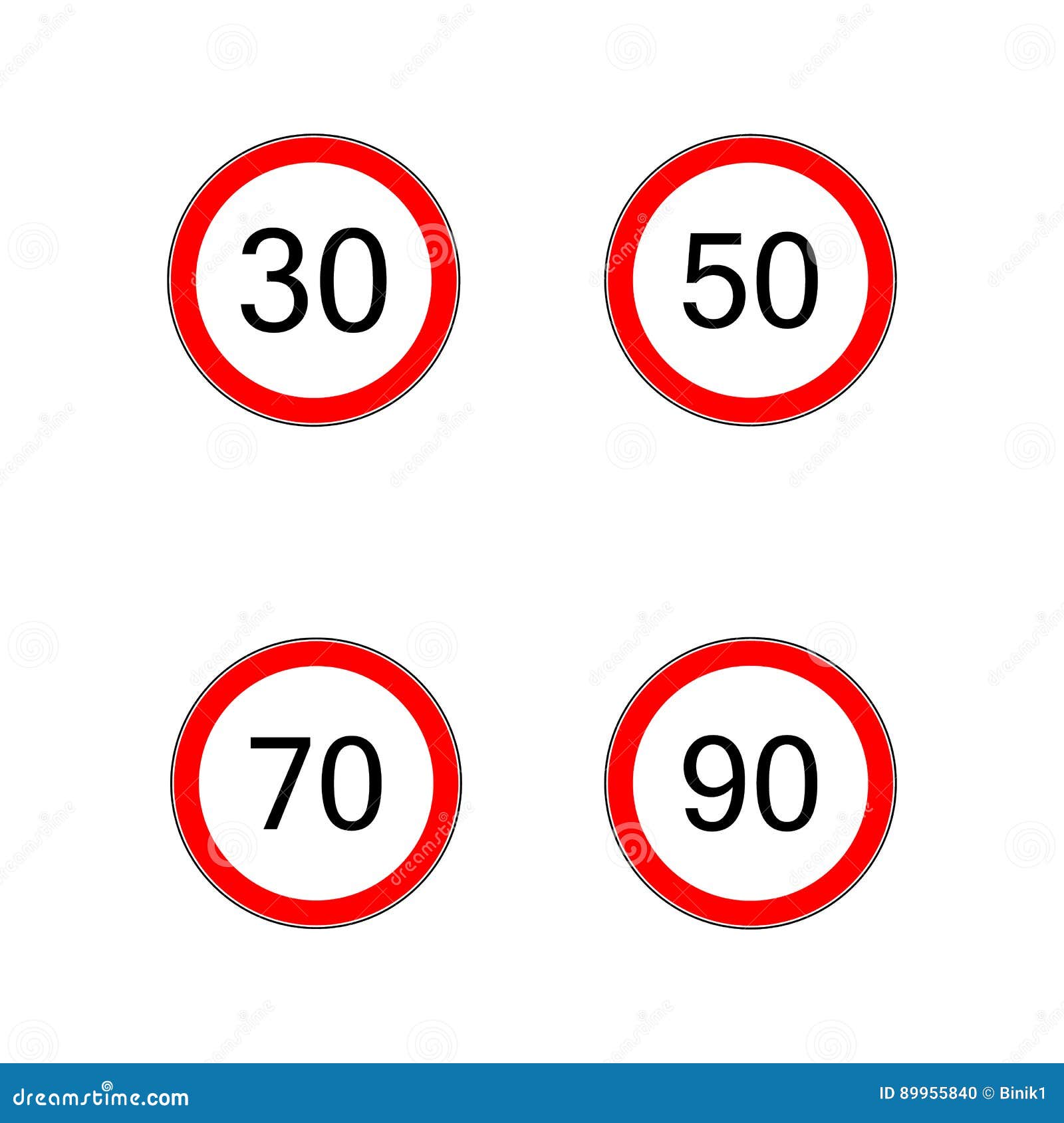 Prescribed Minimum Speed Road Sign Stock Vector - Illustration of ...