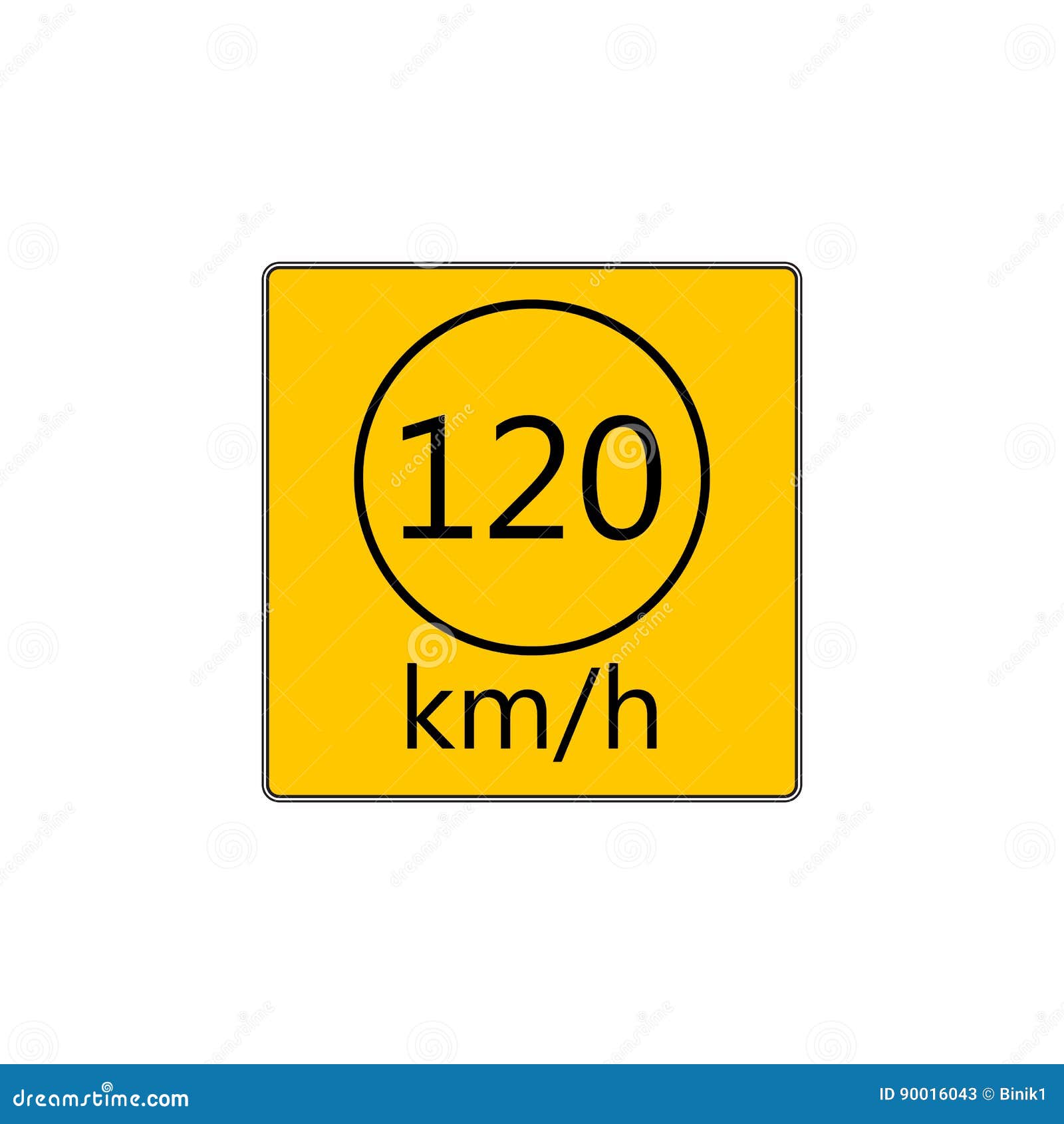 Prescribed Minimum Speed Road Sign Stock Vector - Illustration of ...