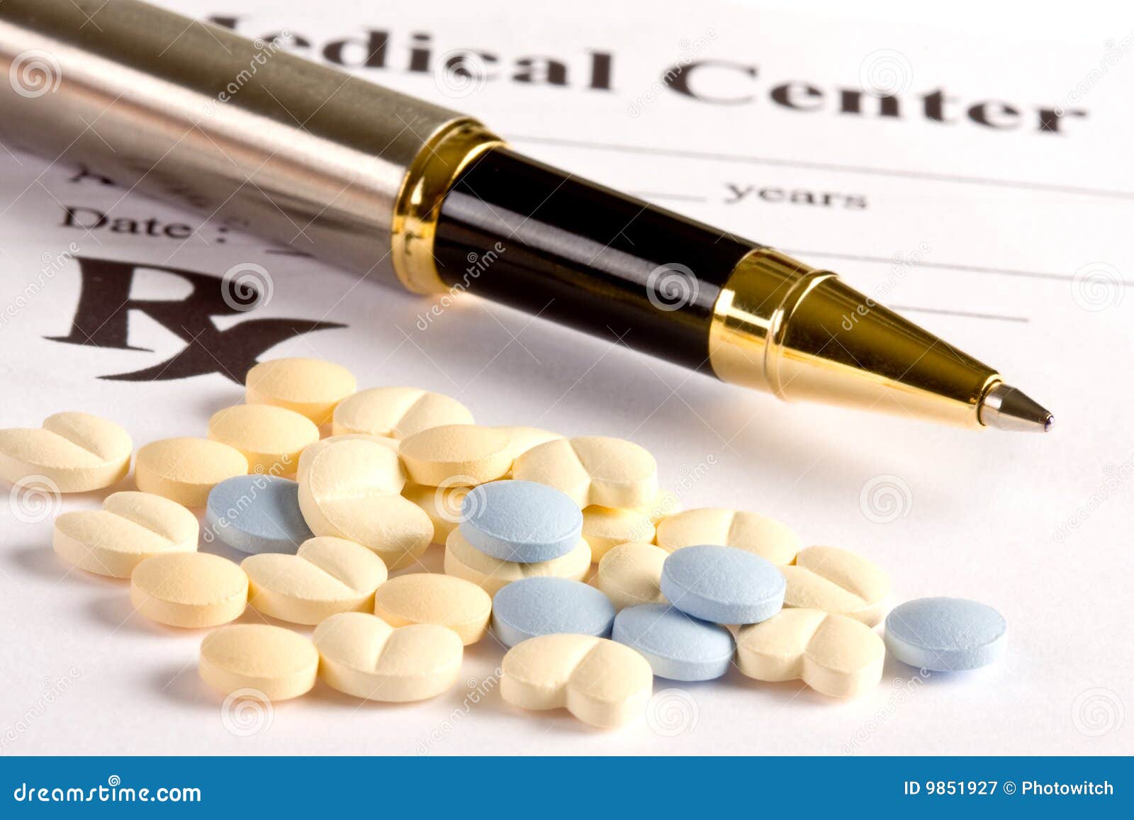 Prescribed pills stock image. Image of disease, remedy - 9851927