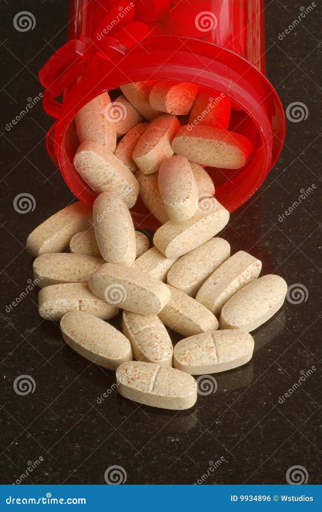 Prescription Bottle and Pills Stock Photo - Image of medical, narcotics ...