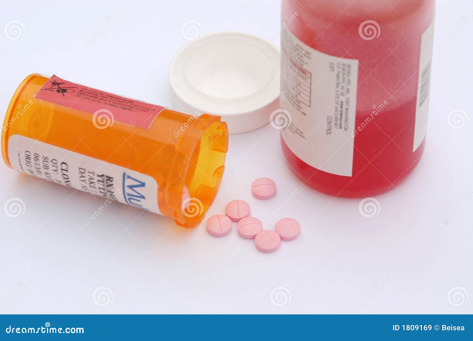 Prescription drugs stock image. Image of cough, pill, white - 1809169