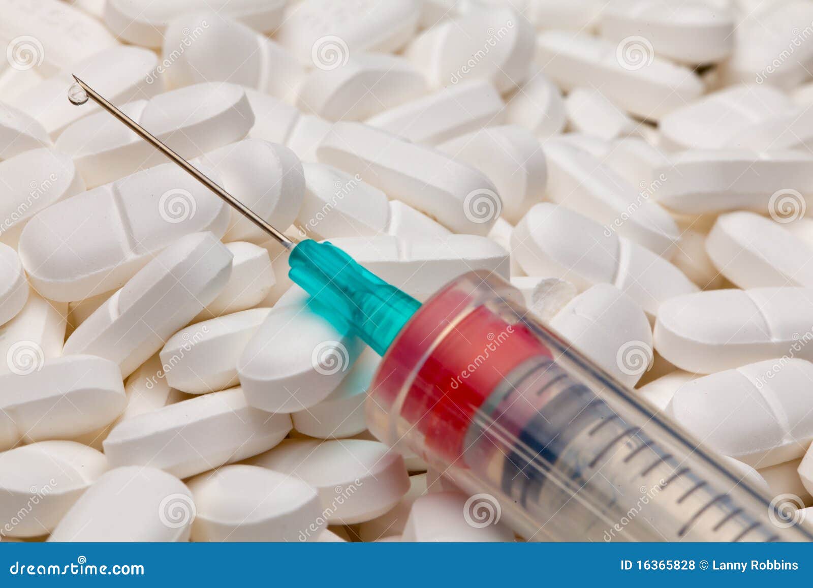 Prescription Drugs With Needle Royalty Free Stock Photos - Image: 16365828