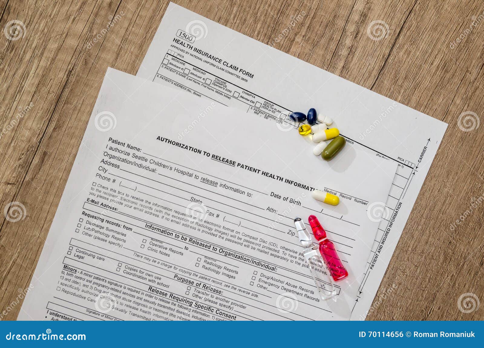 Prescription Form Lying with Pills and Syringes Editorial Photo - Image ...