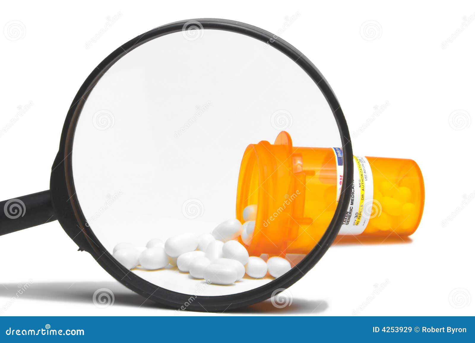 Prescription Medication Magnified Stock Image - Image of medication ...