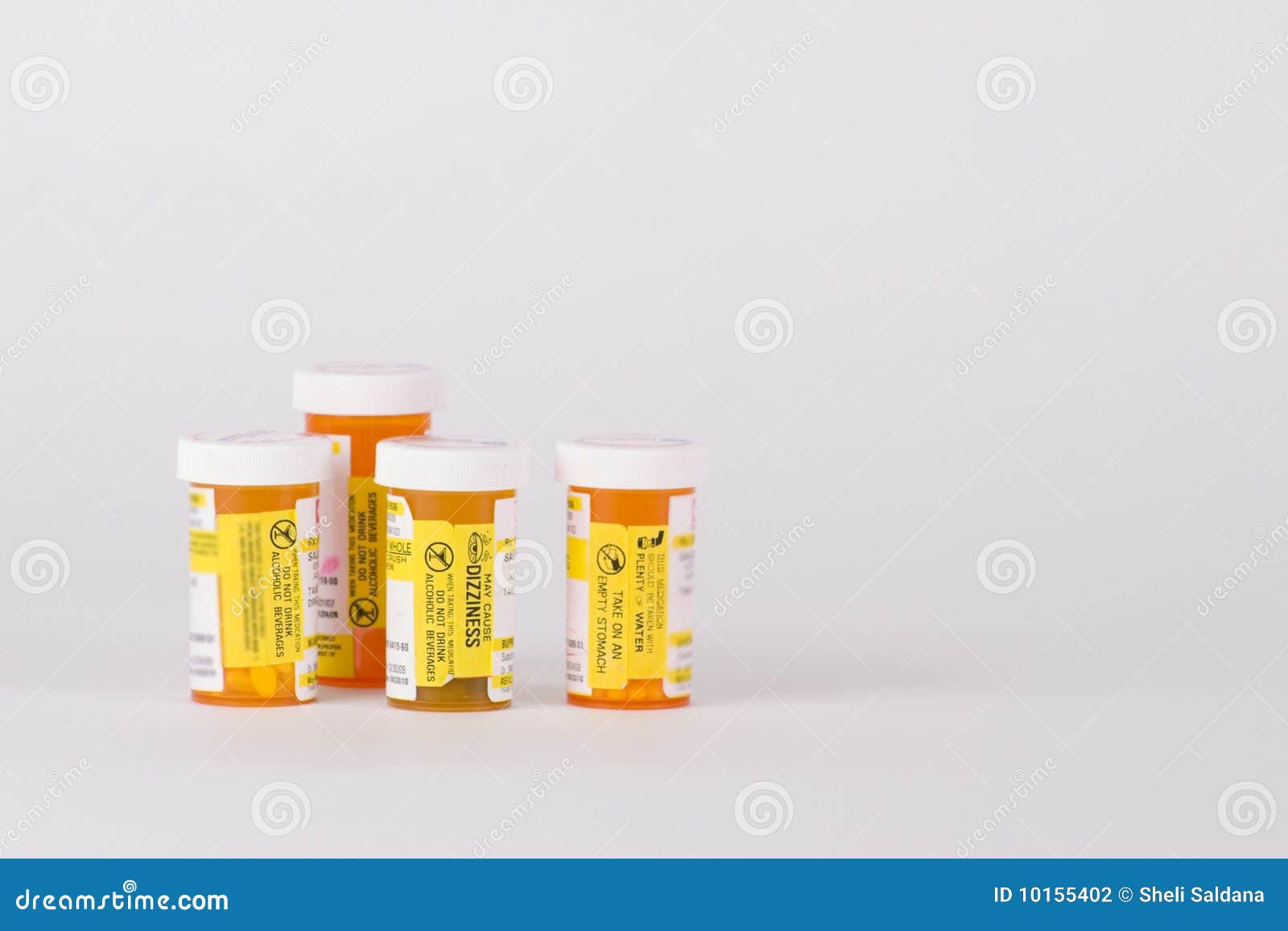 Prescription Medication Pill Bottles 1 Stock Photo - Image of insurance ...
