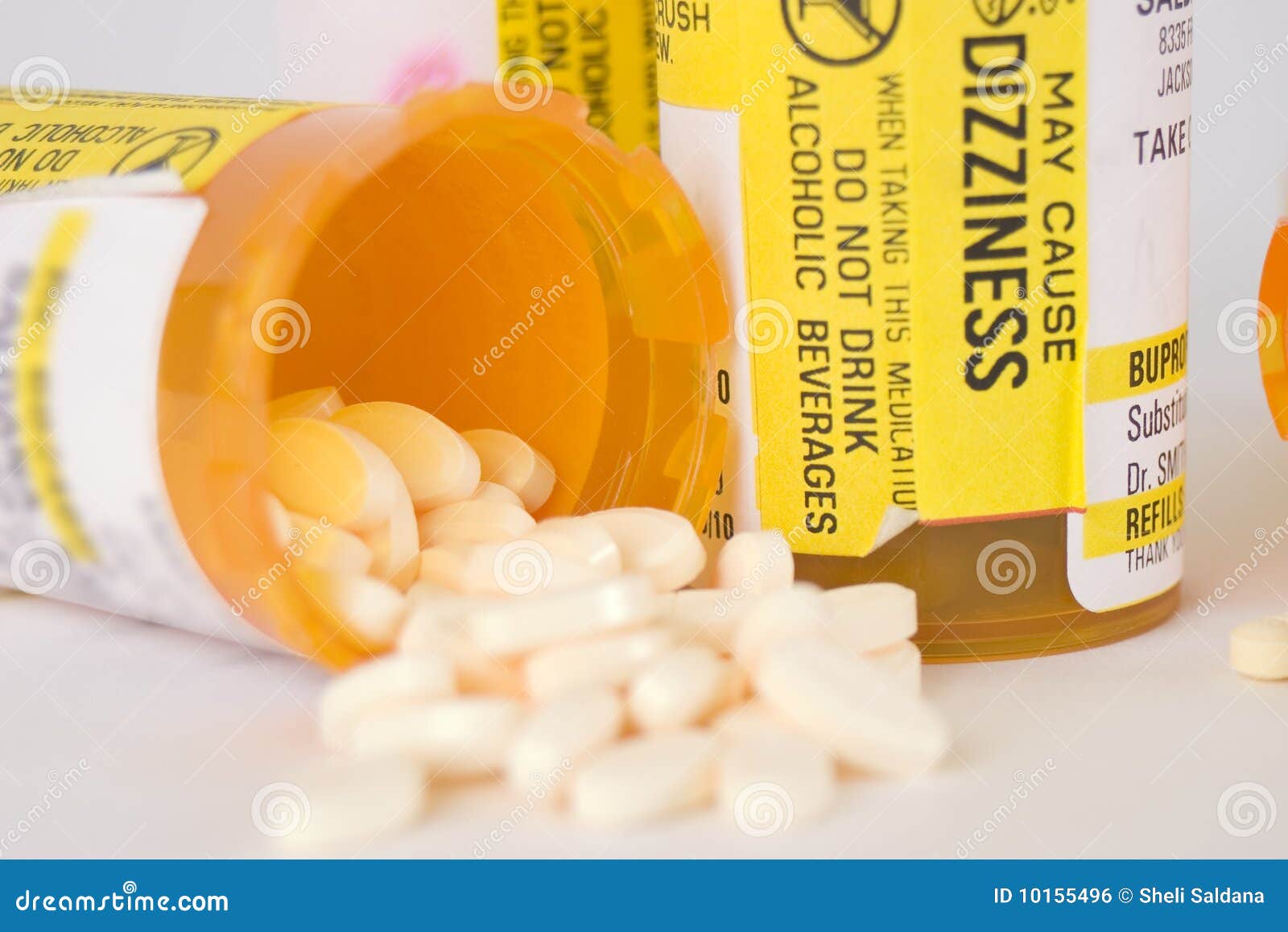 Prescription Medication Pill Bottles 7 Stock Photo - Image of ...