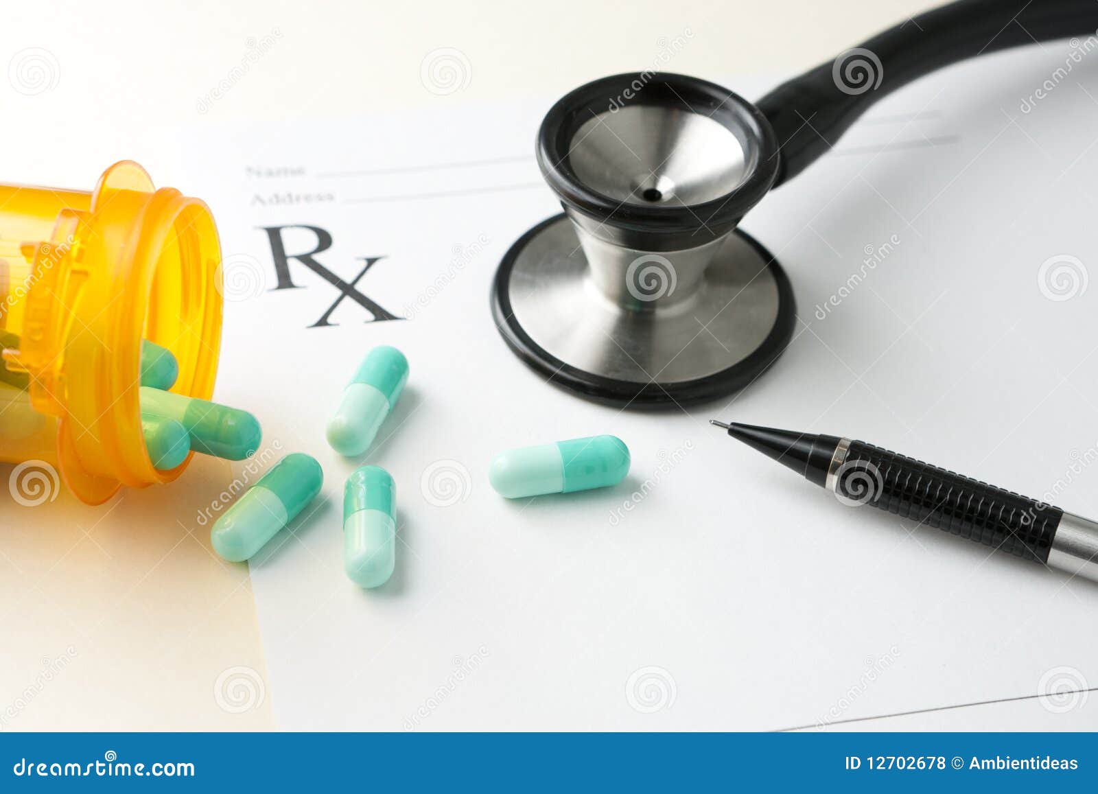 Prescription medicine stock photo. Image of medical, document - 12702678