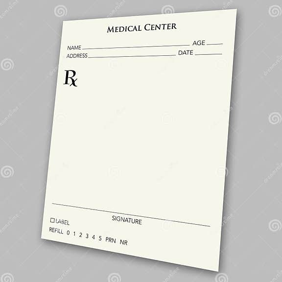 Prescription pad stock illustration. Illustration of signature - 1799487