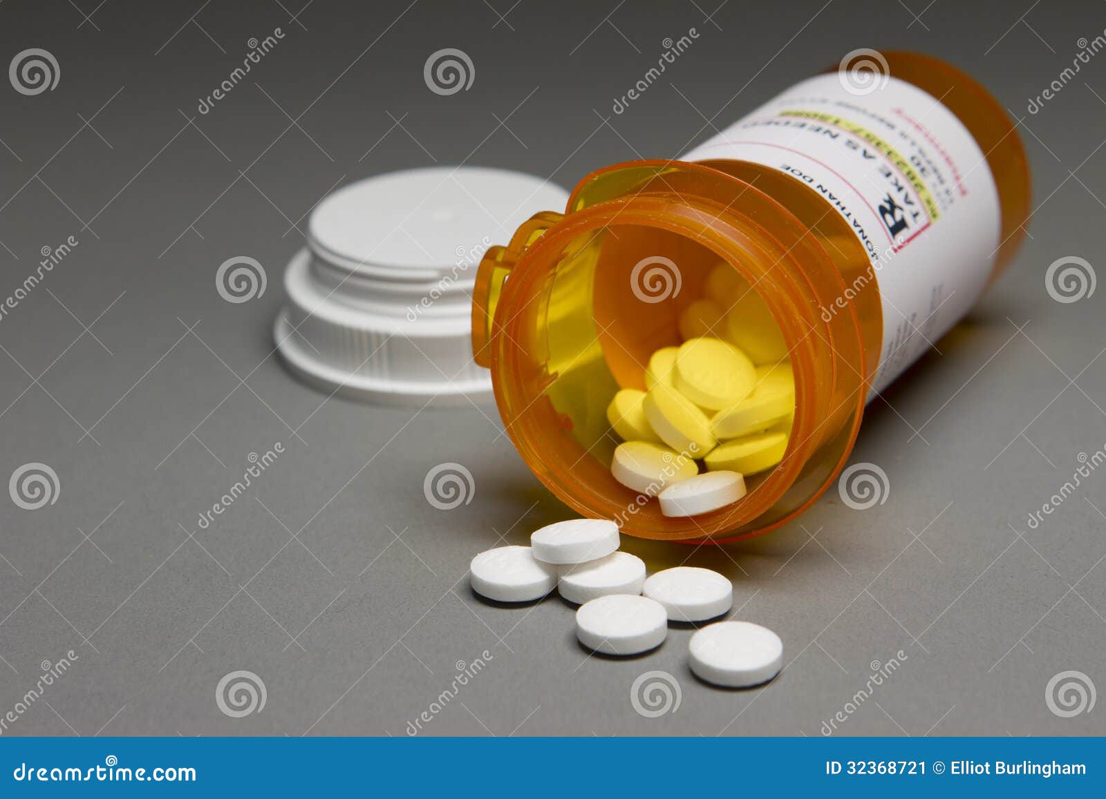 Prescription Pills, Horizontal Stock Image - Image of pill, bottle ...