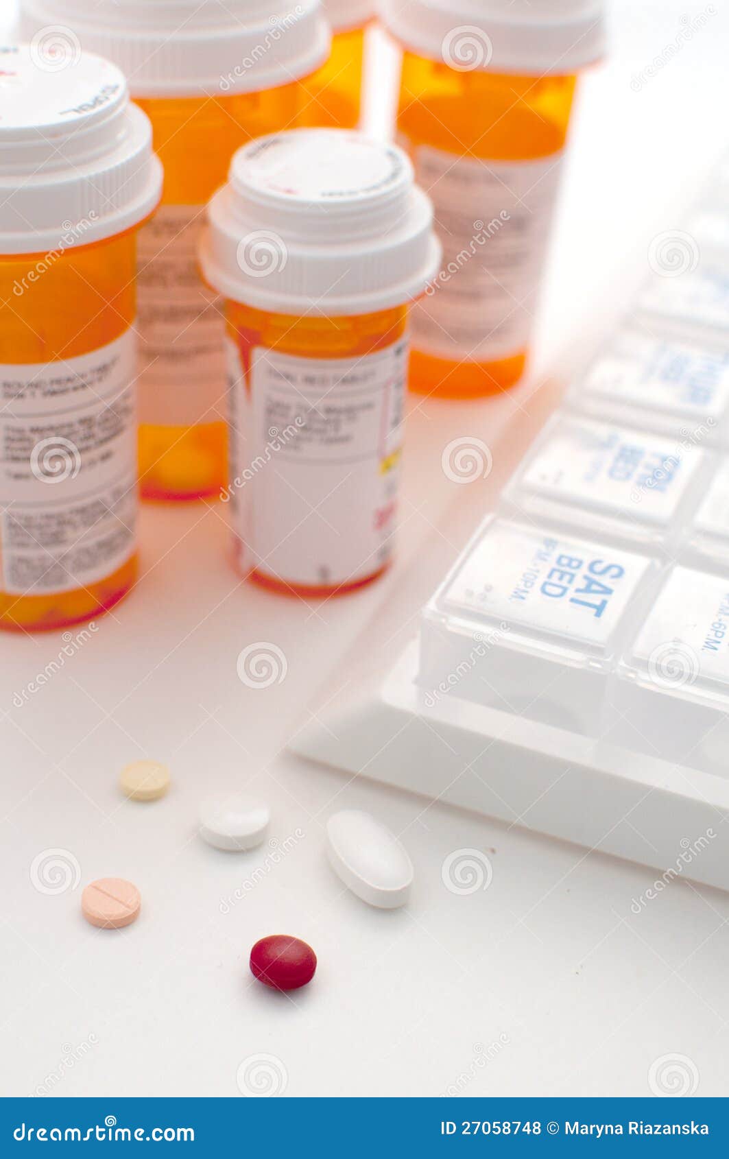 Prescription Tablet and Pills Different Shapes Stock Photo - Image of ...