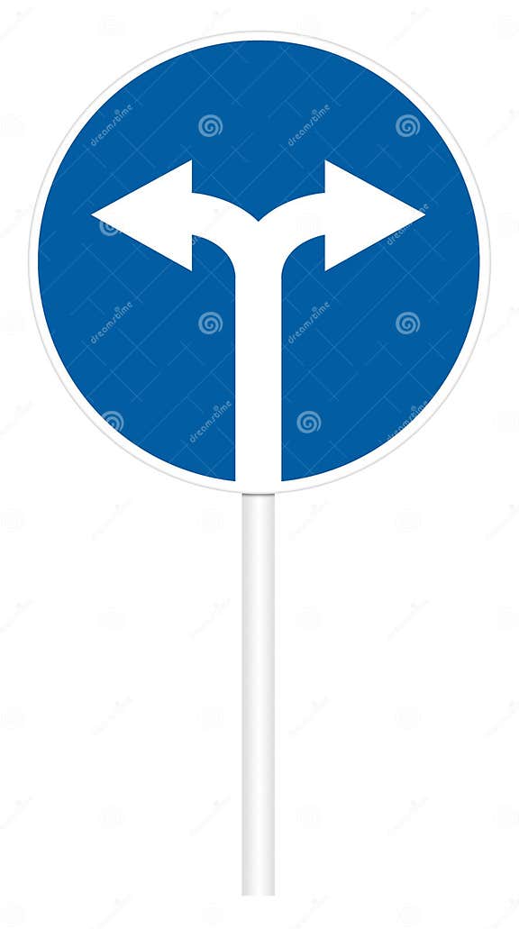 Prescriptive Traffic Sign - Left and Right Motion Stock Photo - Image ...