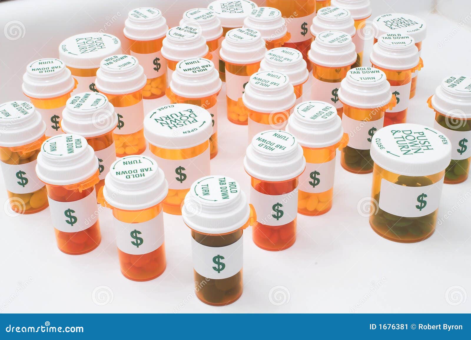 Prescrption Medicine Pill Bottles Stock Image - Image of dose, costly ...