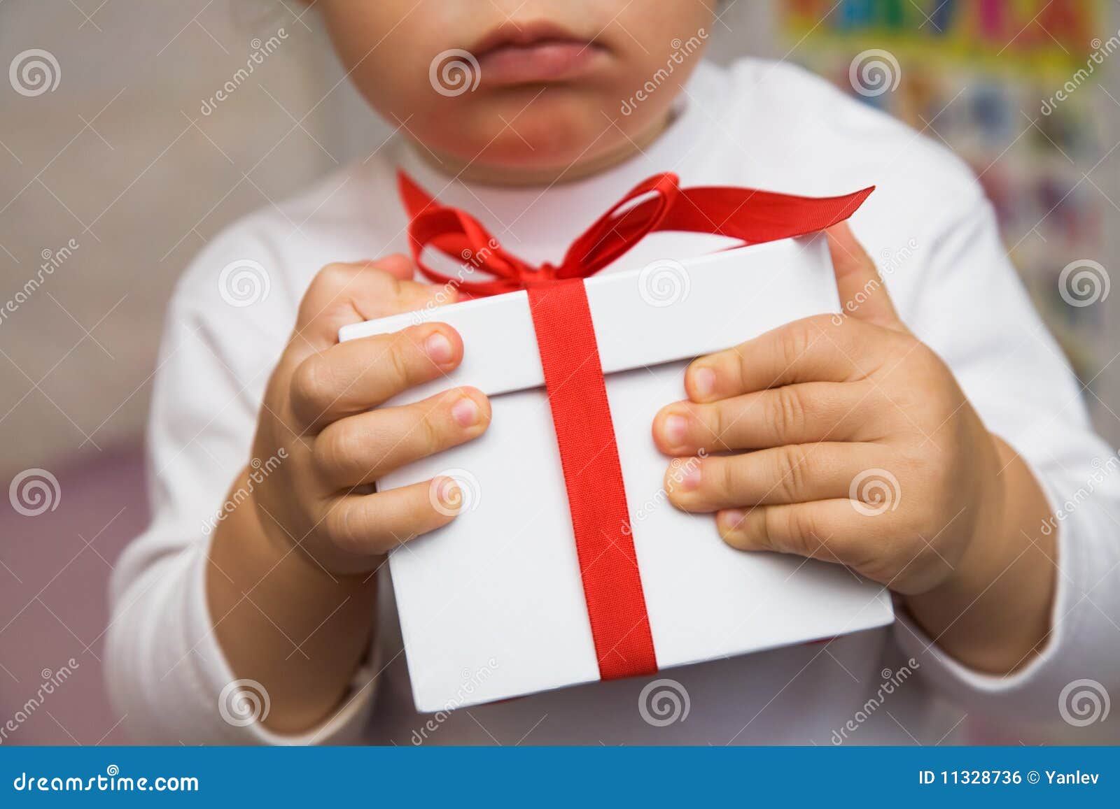 Present stock photo. Image of small, hold, holiday, white - 11328736