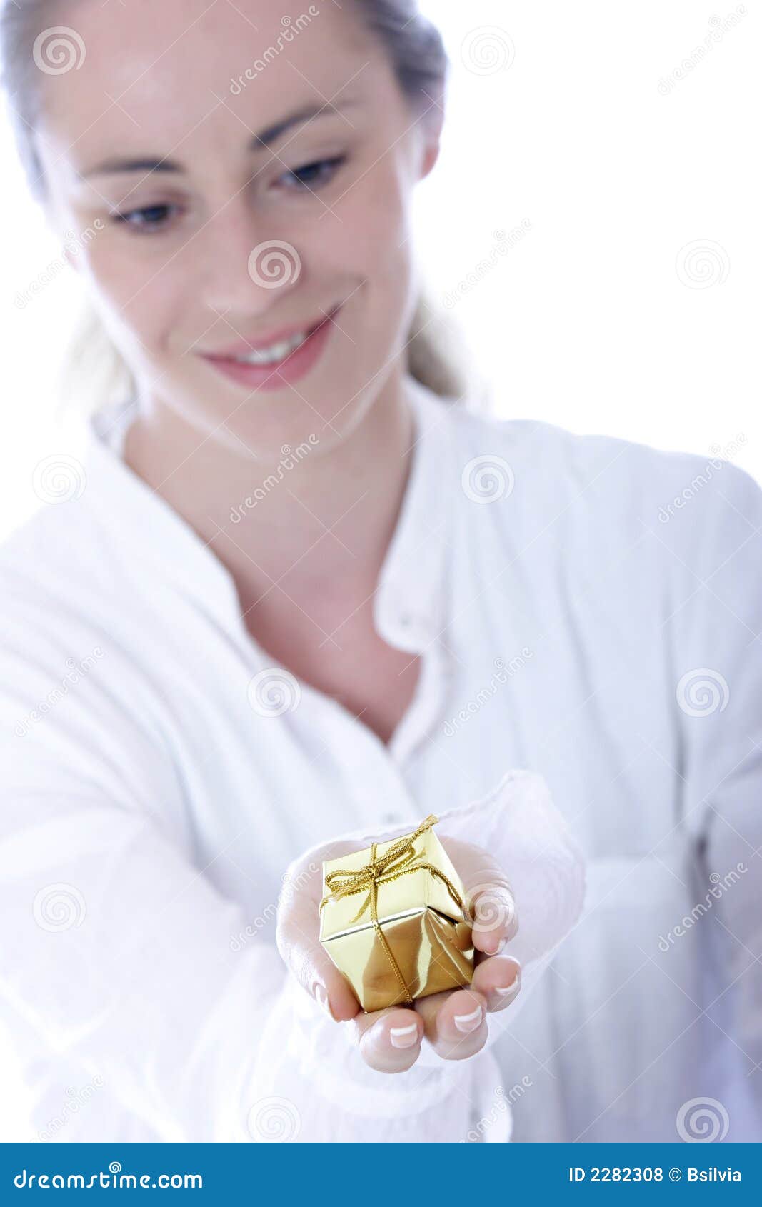 Present stock photo. Image of hand, gifts, hold, give - 2282308