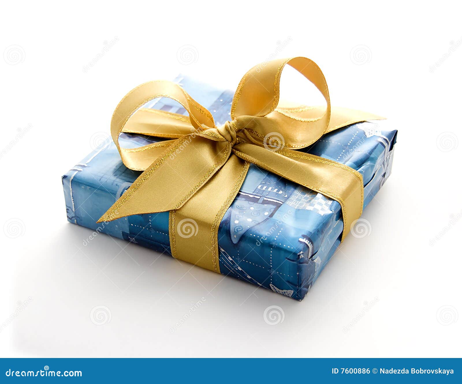 Present stock photo. Image of night, holiday, view, single - 7600886