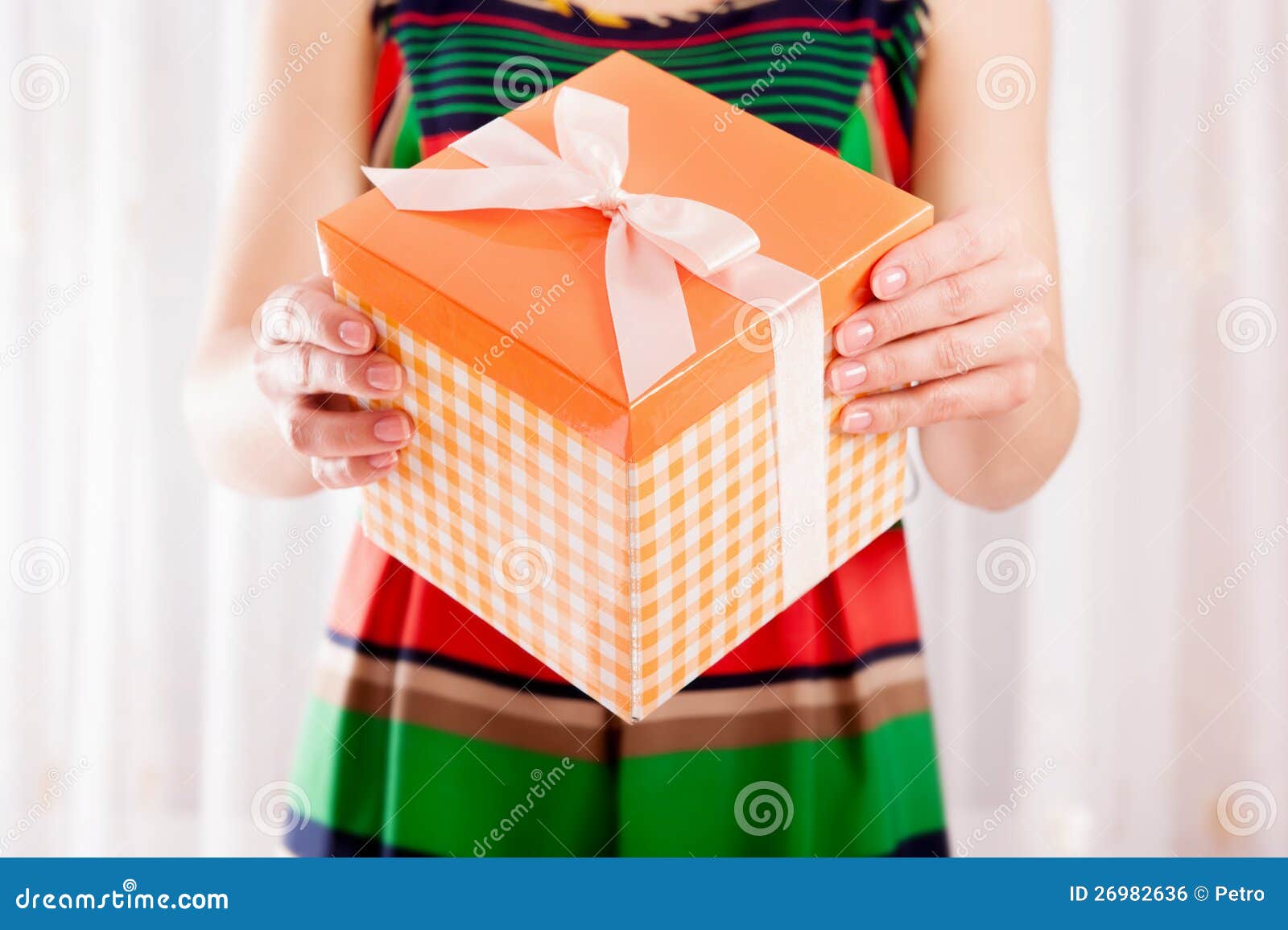 Present box stock photo. Image of anniversary, girl, greeting - 26982636