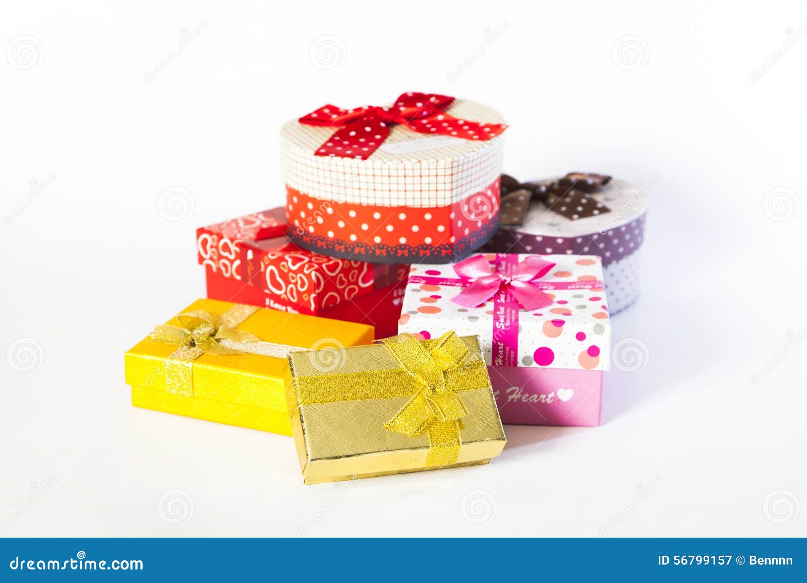 Present box with bow stock image. Image of celebration - 56799157
