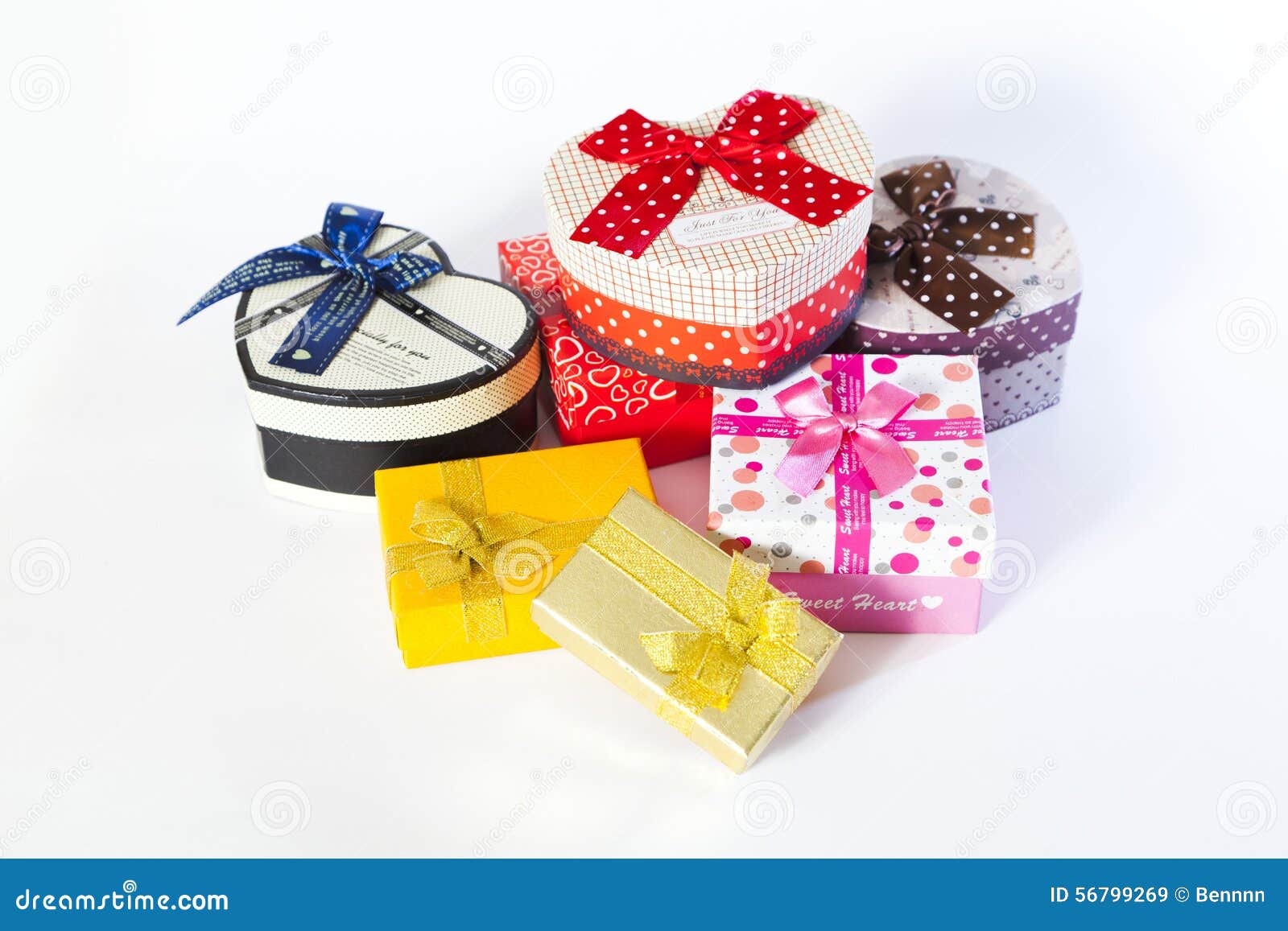Present box with bow stock image. Image of beautiful - 56799269