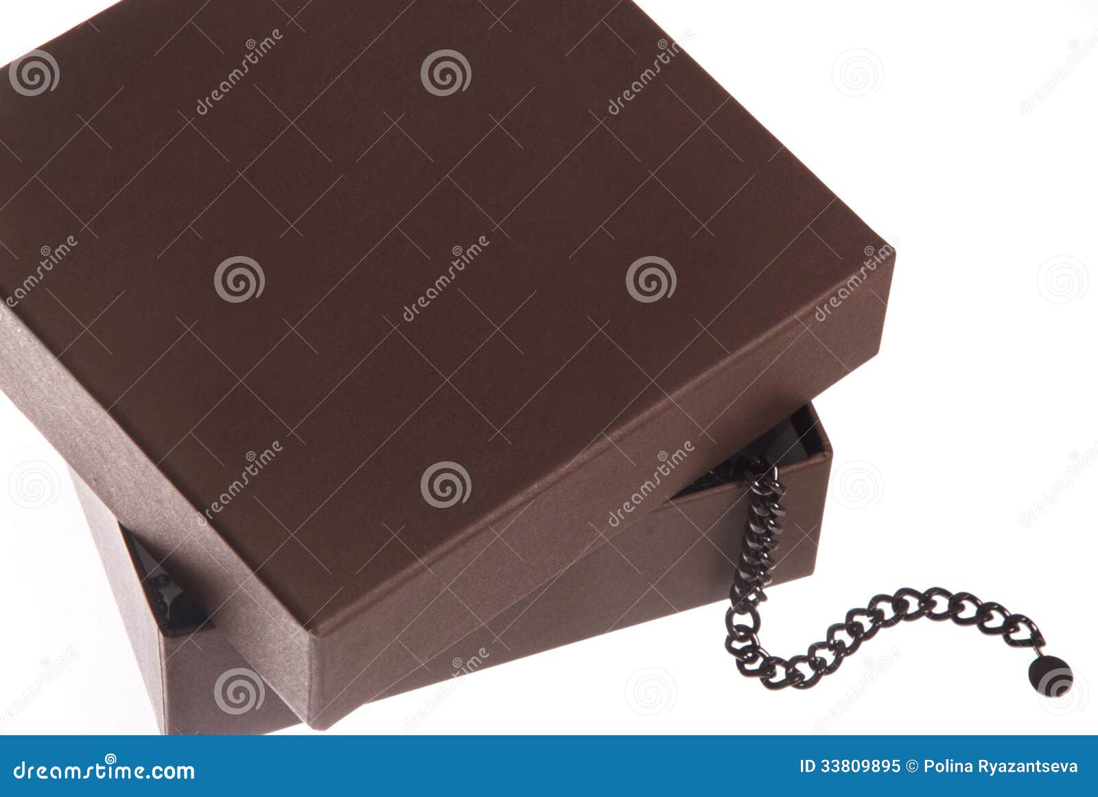 Present box and the chain stock image. Image of beauty - 33809895