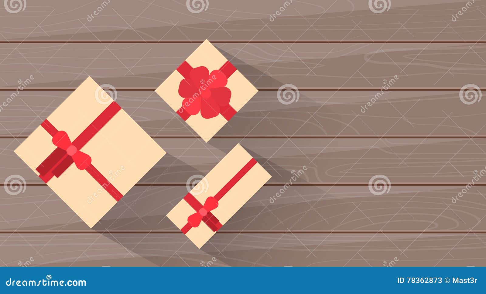 Present Box Gift Top Angle View Stock Vector - Illustration of decor ...