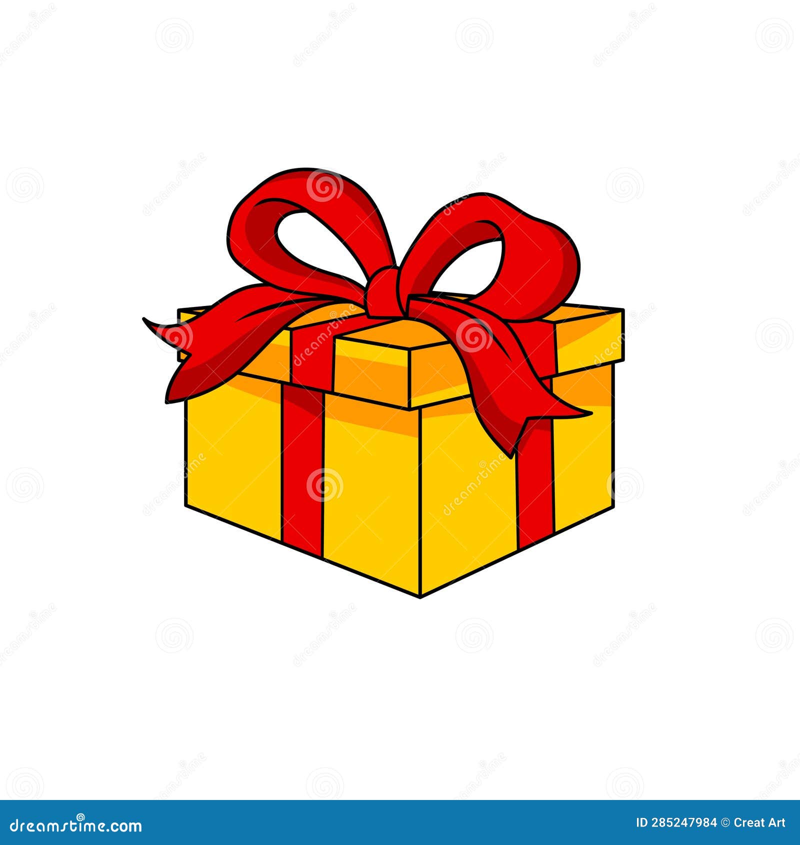 Present Box Illustration Vector Stock Vector - Illustration of present ...