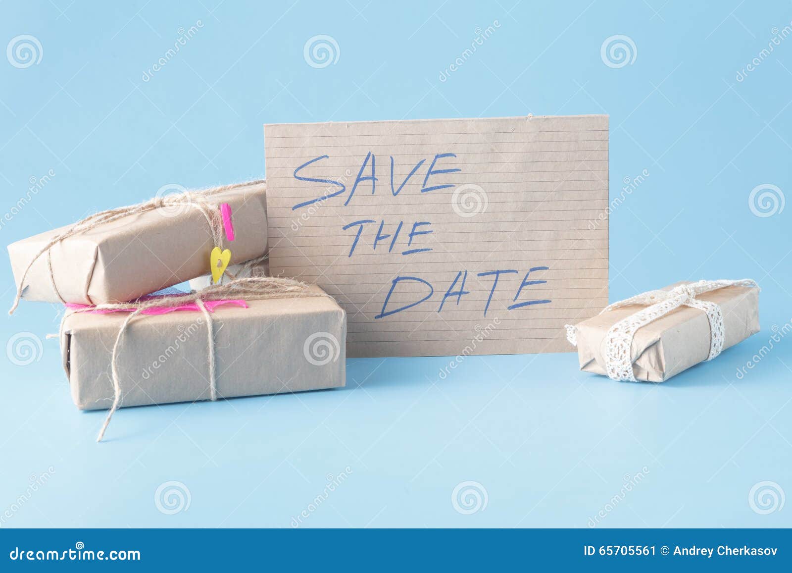 Present Box and Message Save the Date Stock Image - Image of mother ...