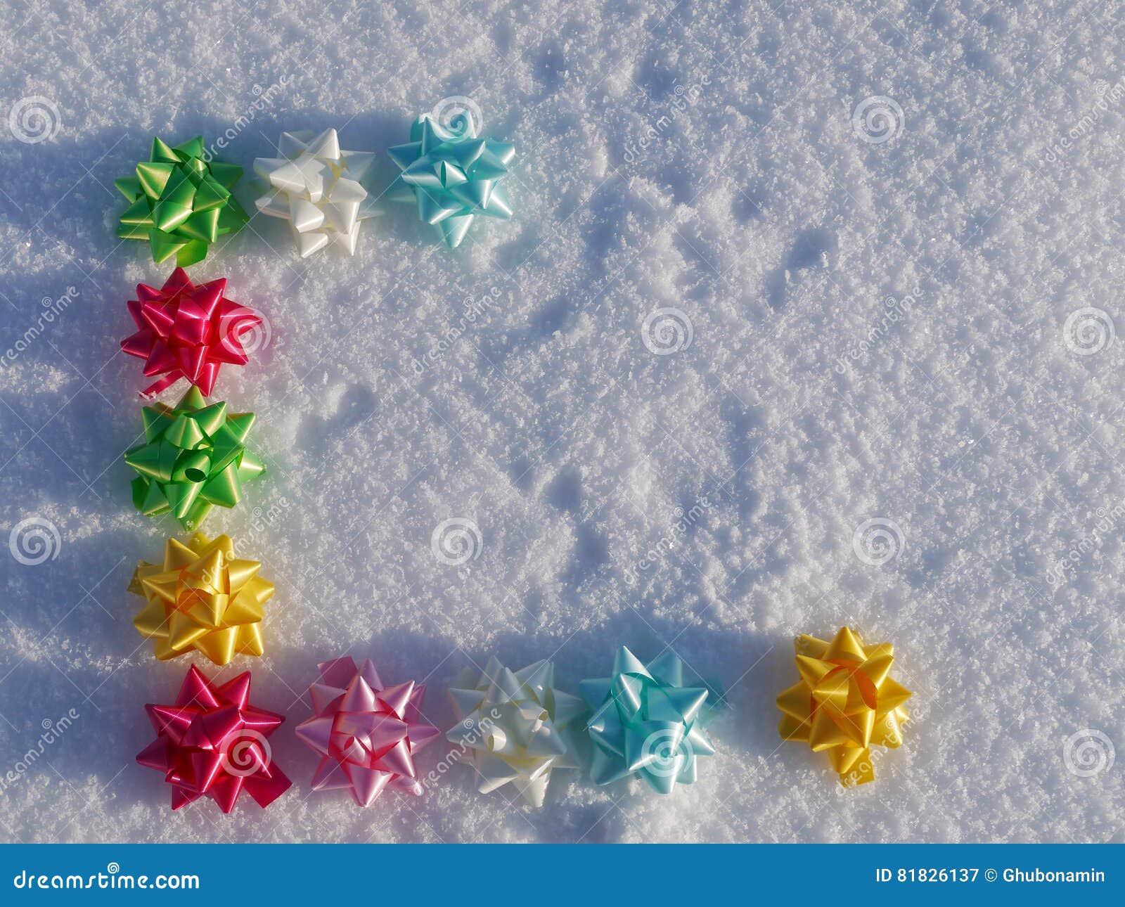 Present decoration snow stock image. Image of landscape - 81826137