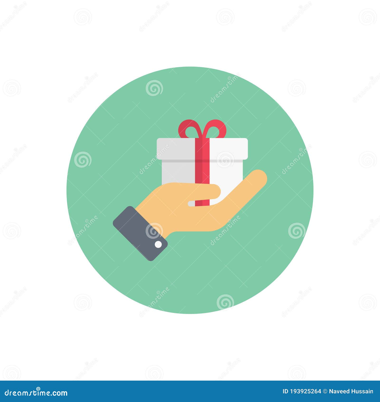 Present flat color icon stock vector. Illustration of celebration ...