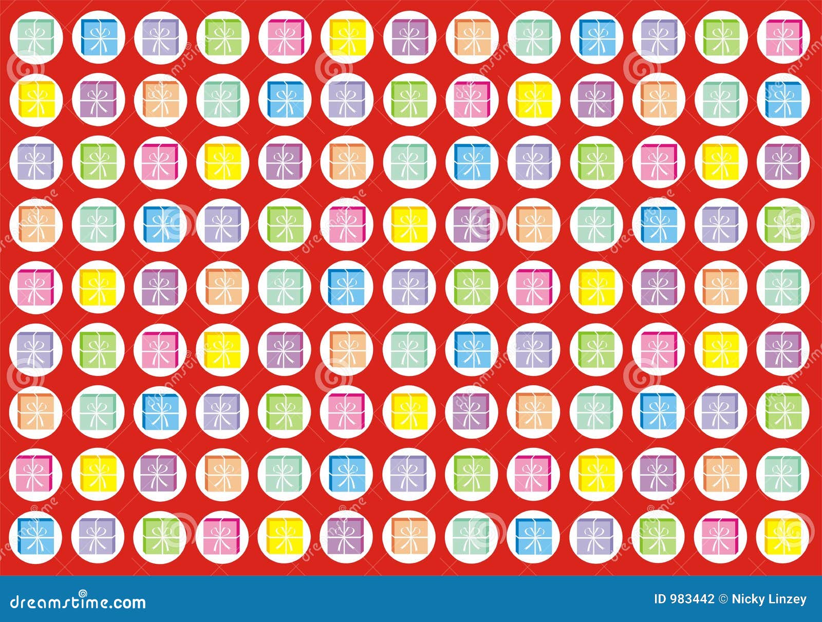 Present grid stock illustration. Illustration of birthday - 983442