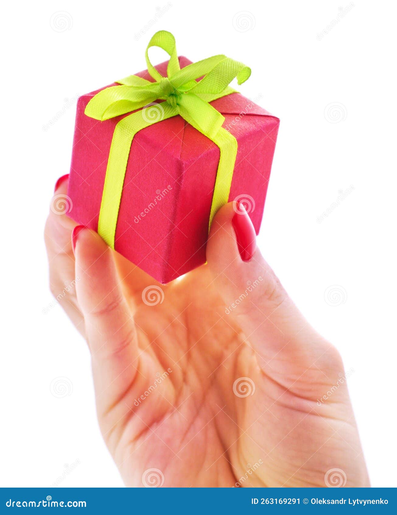 Present in hand stock image. Image of event, bonus, hand - 263169291