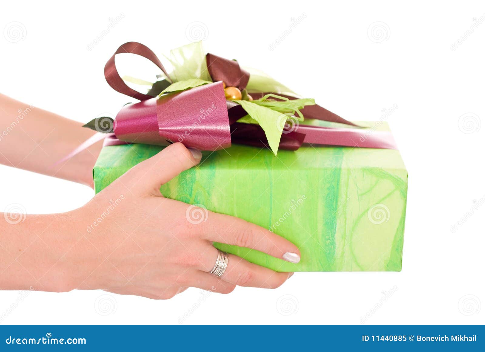 Present in hands stock image. Image of donation, birthday - 11440885