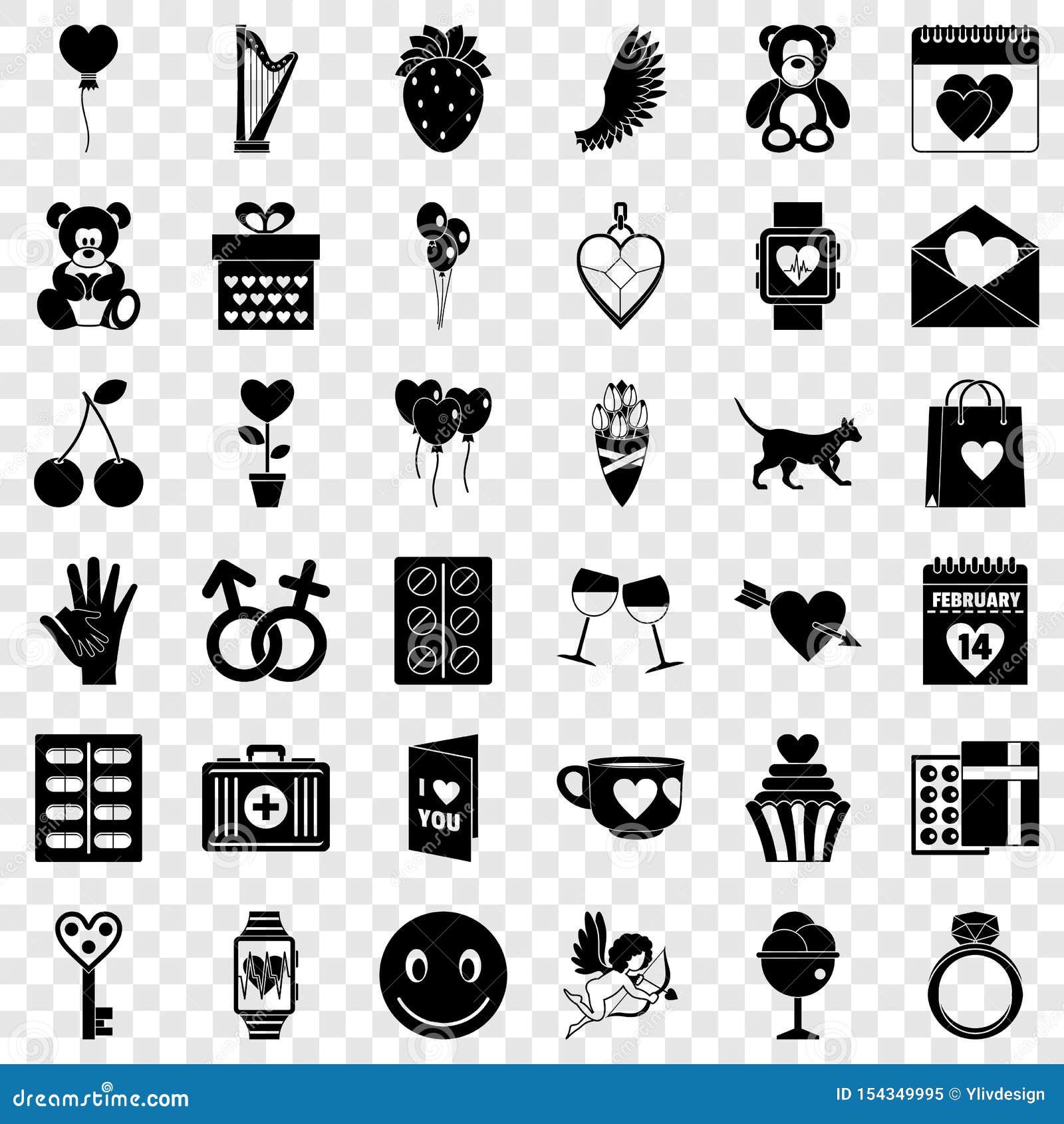 Present Icons Set, Simple Style Stock Vector - Illustration of sign ...