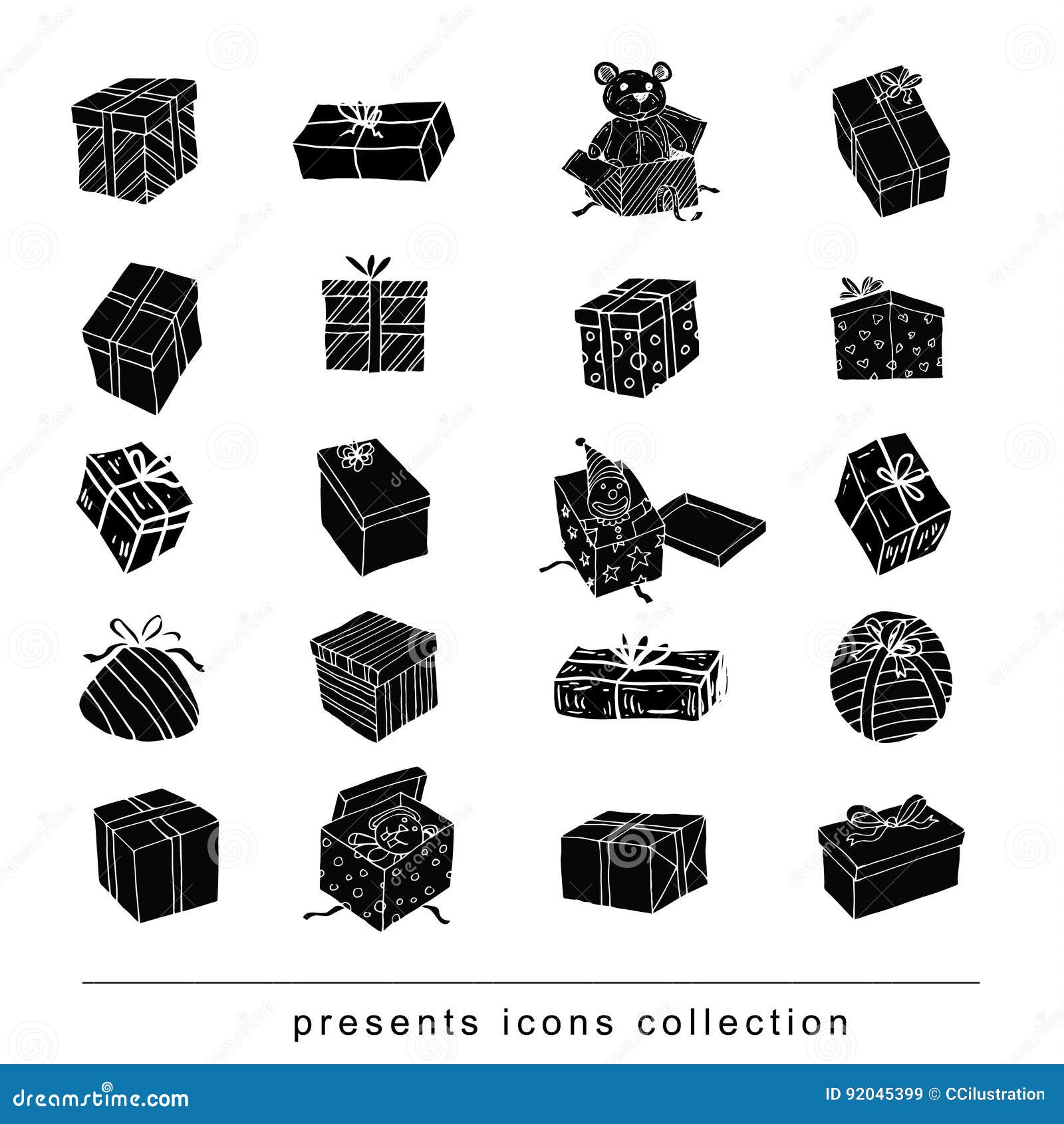 Present Icons. Vector Illustration Stock Vector - Illustration of offer ...