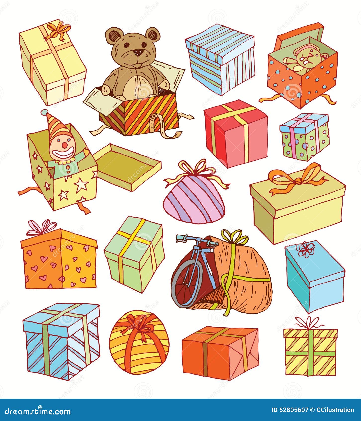 Present Icons. Vector Illustration Stock Vector - Illustration of knot ...