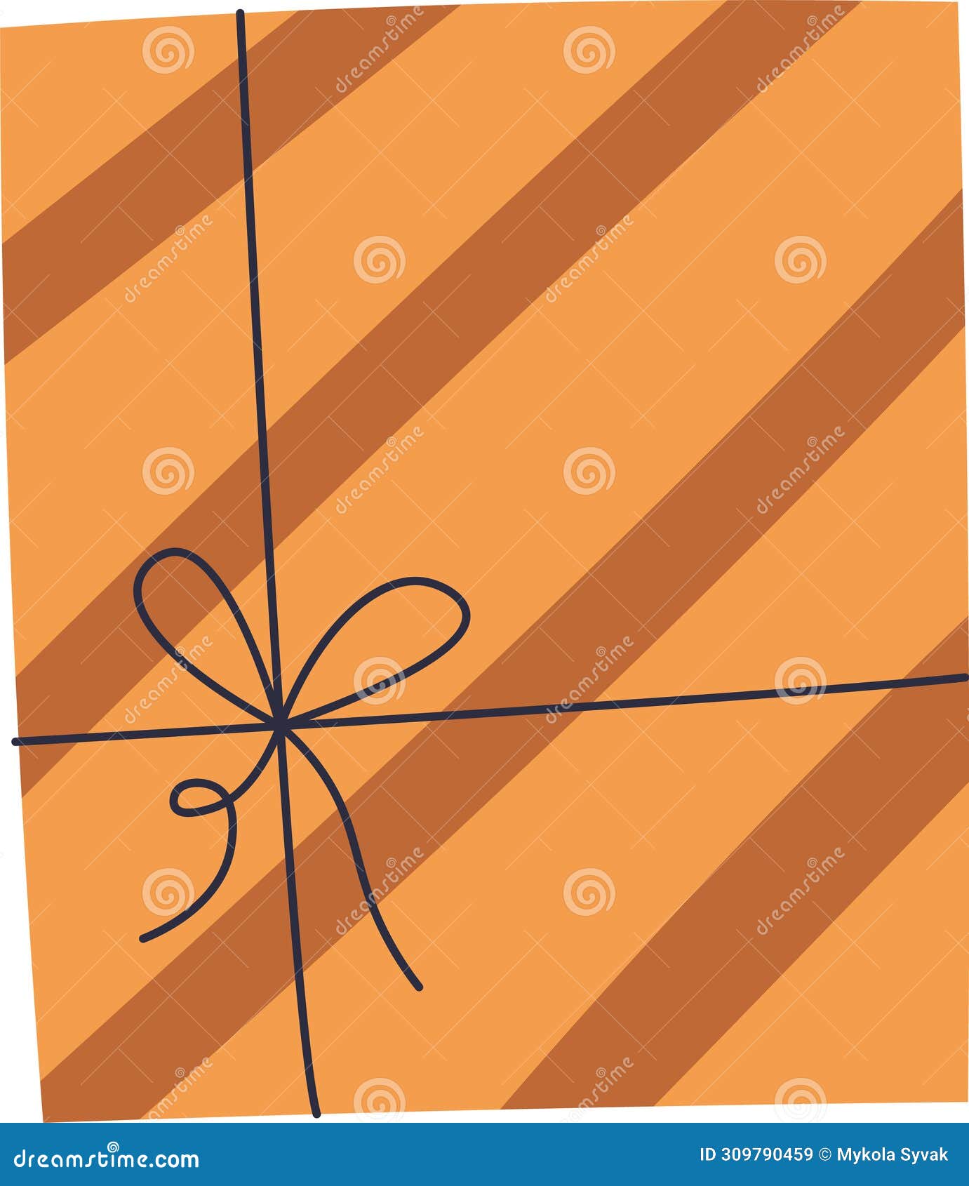 Present Lined Box stock vector. Illustration of present - 309790459
