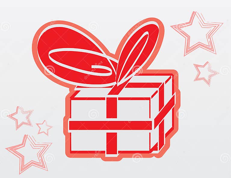 Present Outlines stock vector. Illustration of winter - 22153043