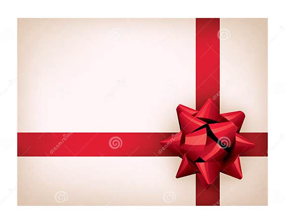 Present with red ribbon stock vector. Illustration of wrapping - 15497343