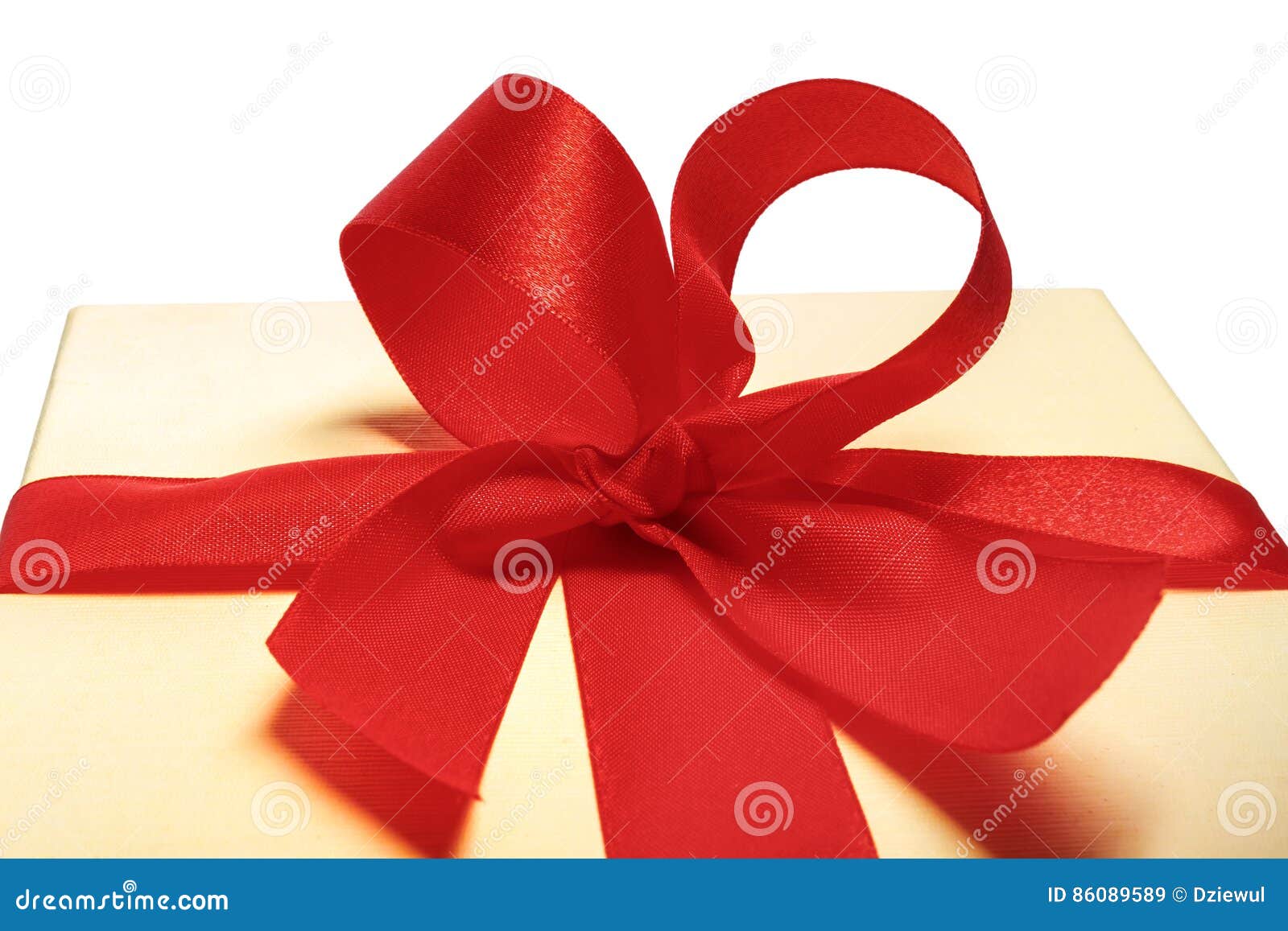 Present with red ribbon stock image. Image of anniversary - 86089589