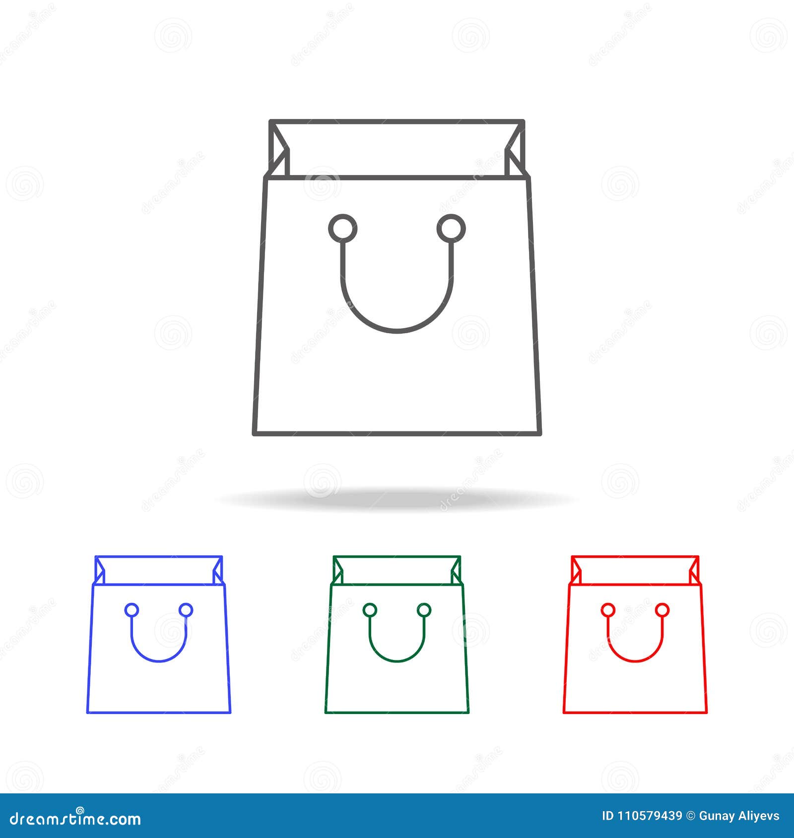 Present Shopping Bag Icon. Elements in Multi Colored Icons for Mobile ...