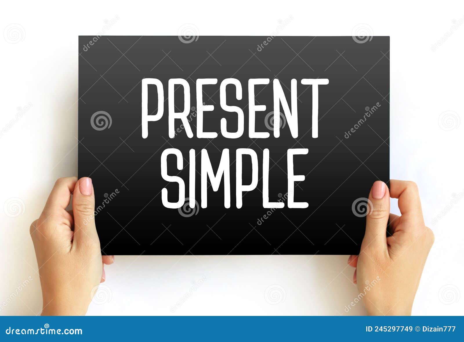 Present Simple - One of the Verb Forms Associated with the Present ...
