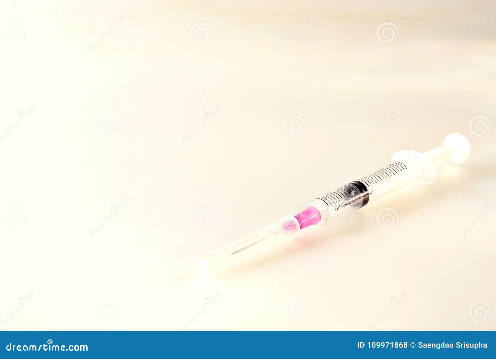 At Present, Syringe Should Be Used only Once To Avoid Infection. Stock ...